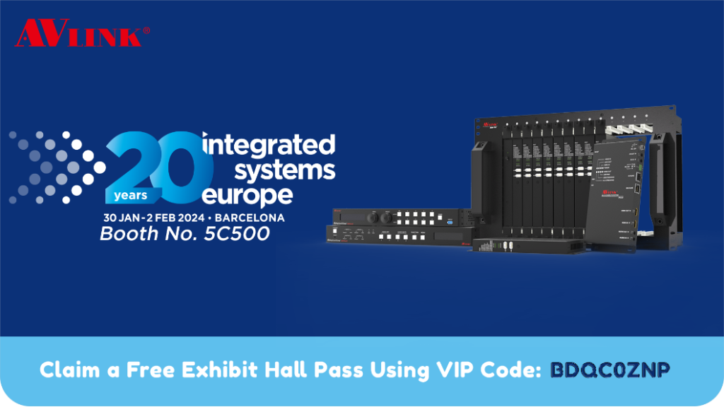 AV LINK Unveils New Pro AV Products at ISE - SDVoE