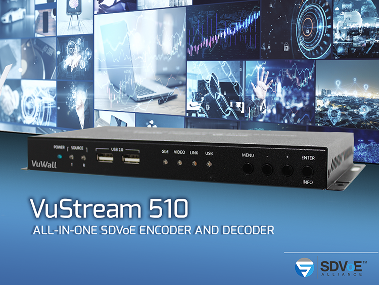 VuWall Releases New VuStream 510 All-in-One SDVoE Encoder/Decoder - SDVoE